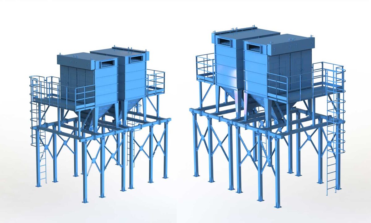 Blizzard Pulse Jet Baghouse for Foundry Dust in Metallurgical Plants