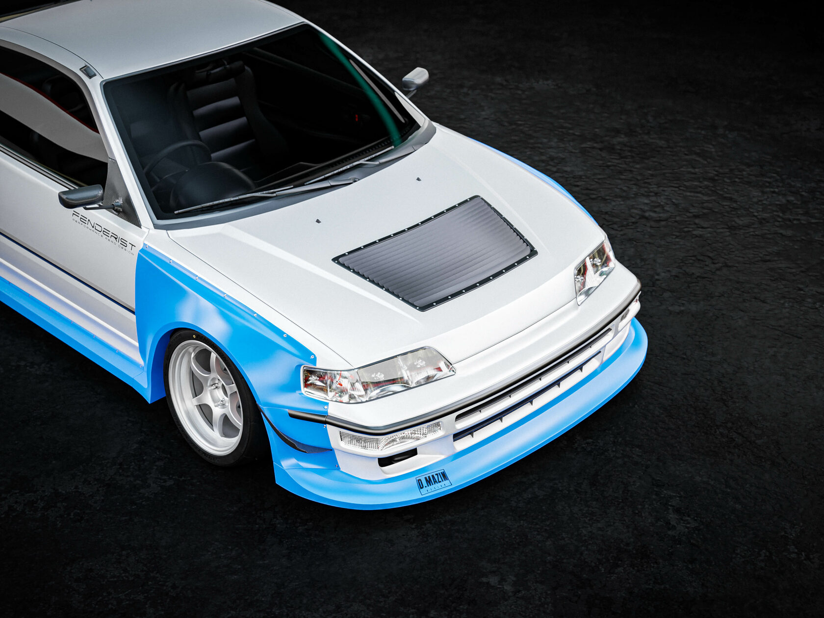 FENDERIST SPEC S Fender Flares Set / WIDE BODY KIT HONDA CIVIC EF 1988-1992