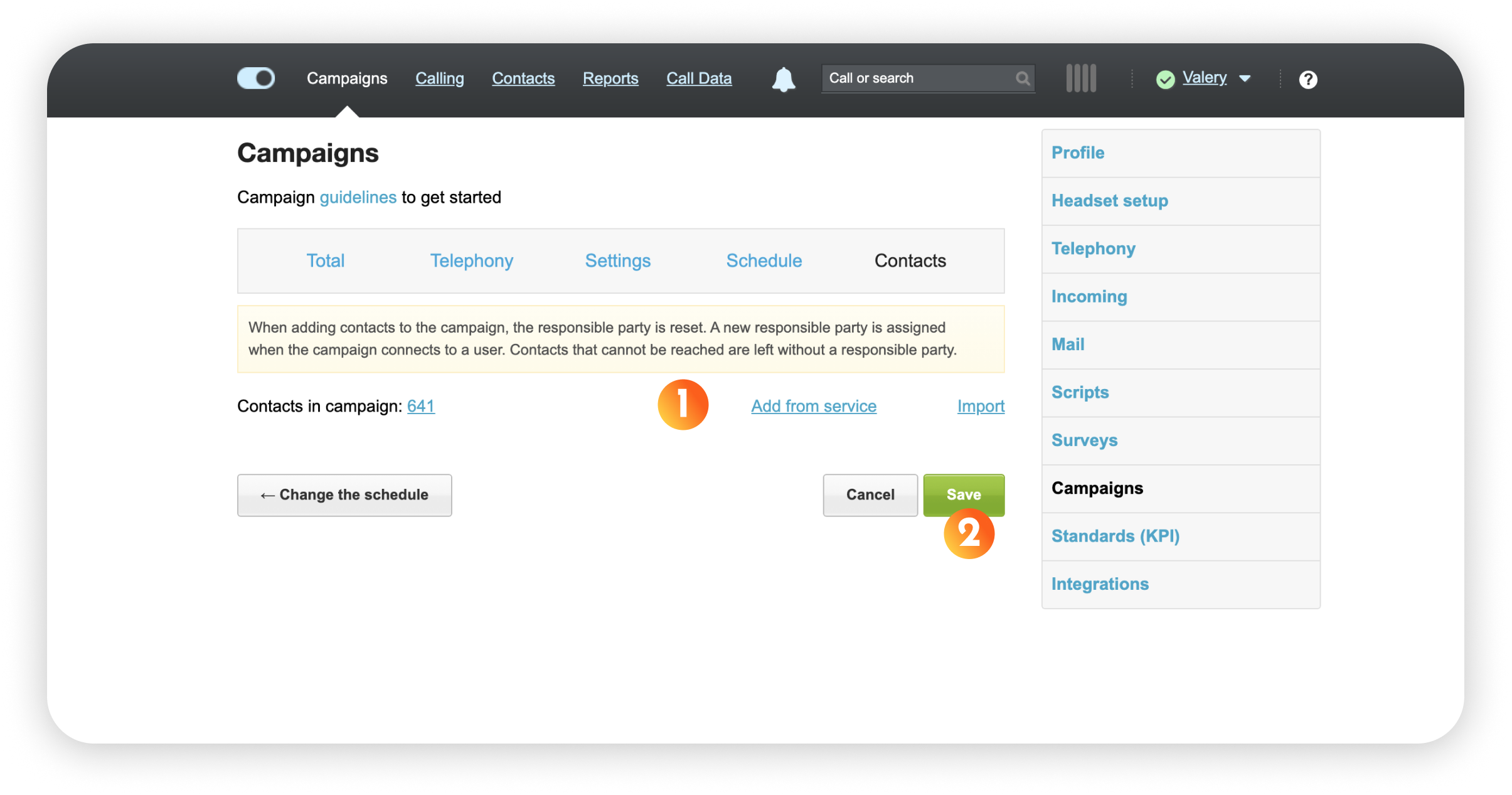 Creating a calling campaign with Selmo