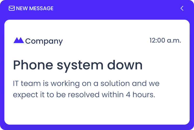 IT outage | Outage notification software - RapidAlerts