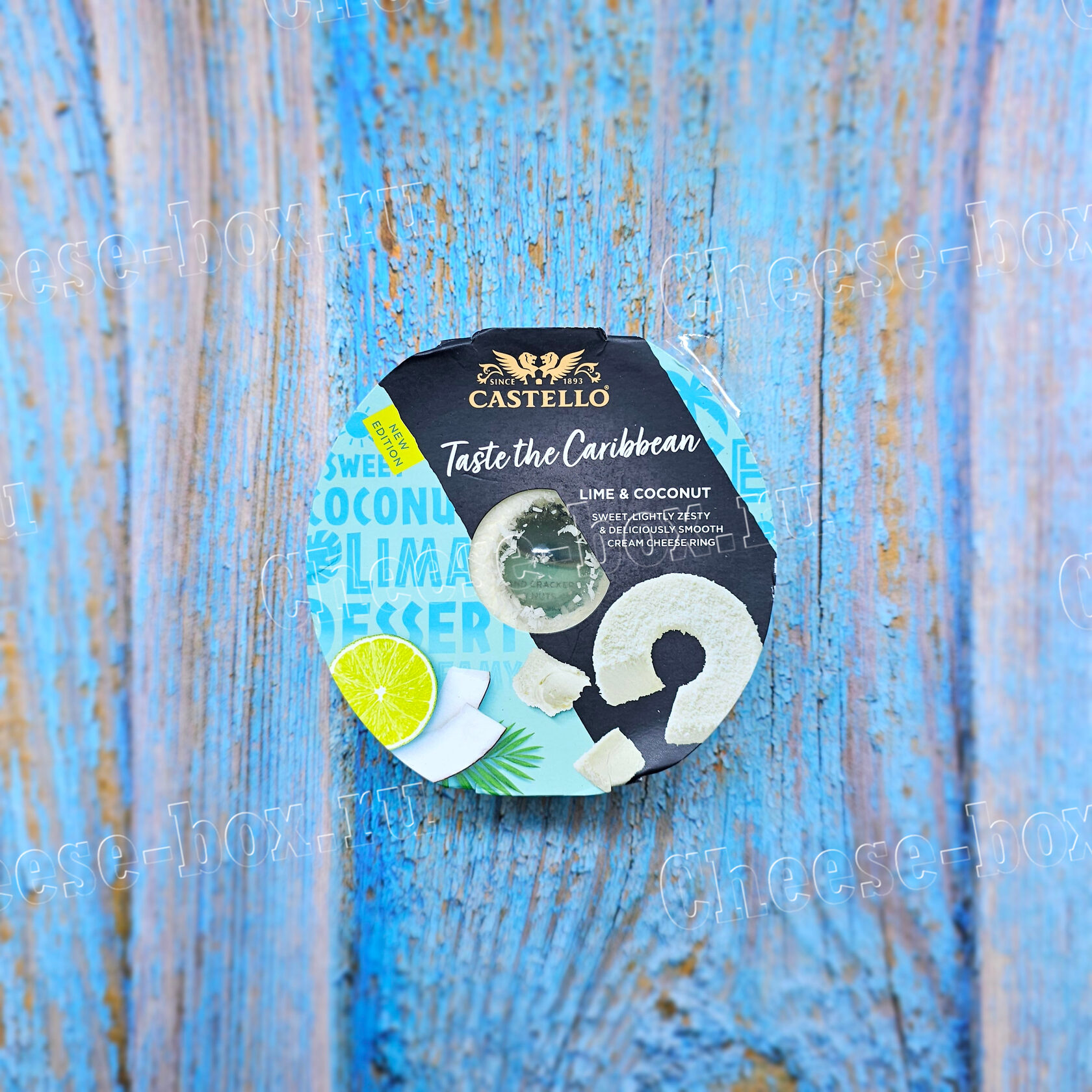 Кольцо из сливочного сыра Кастелло с Лаймом и Кокосом Попробуйте Карибы ...