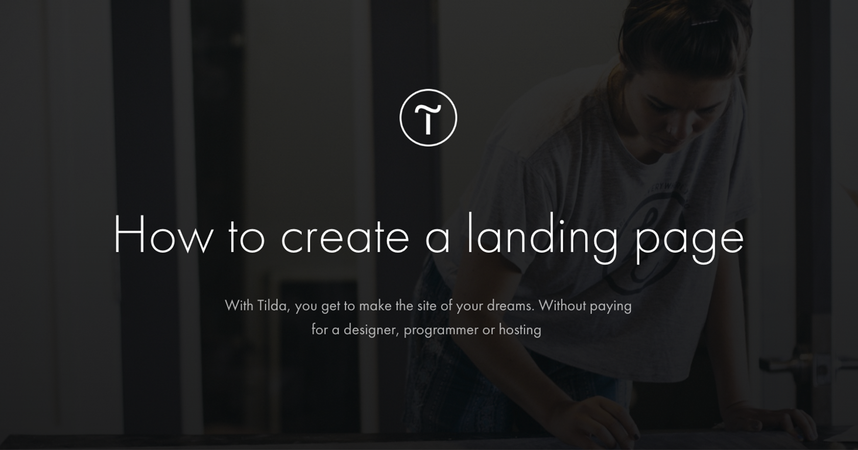 How to Create a Landing Page — Tilda Website Builder
