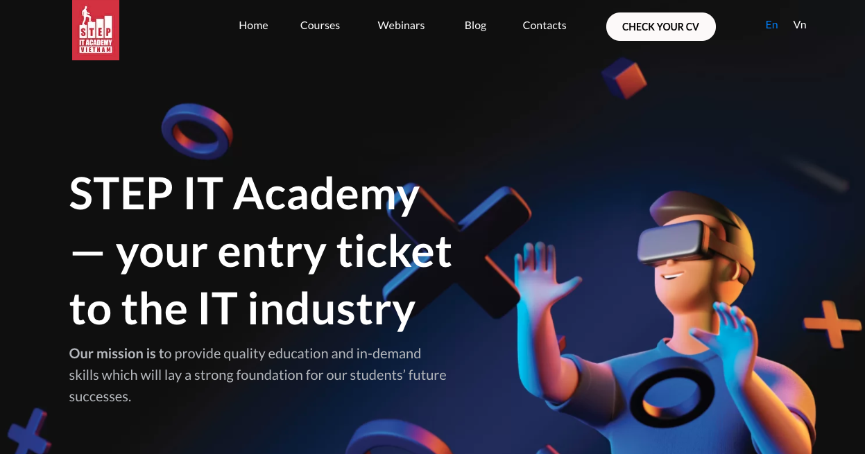 STEP IT Academy Vietnam - international education for digital skills.
