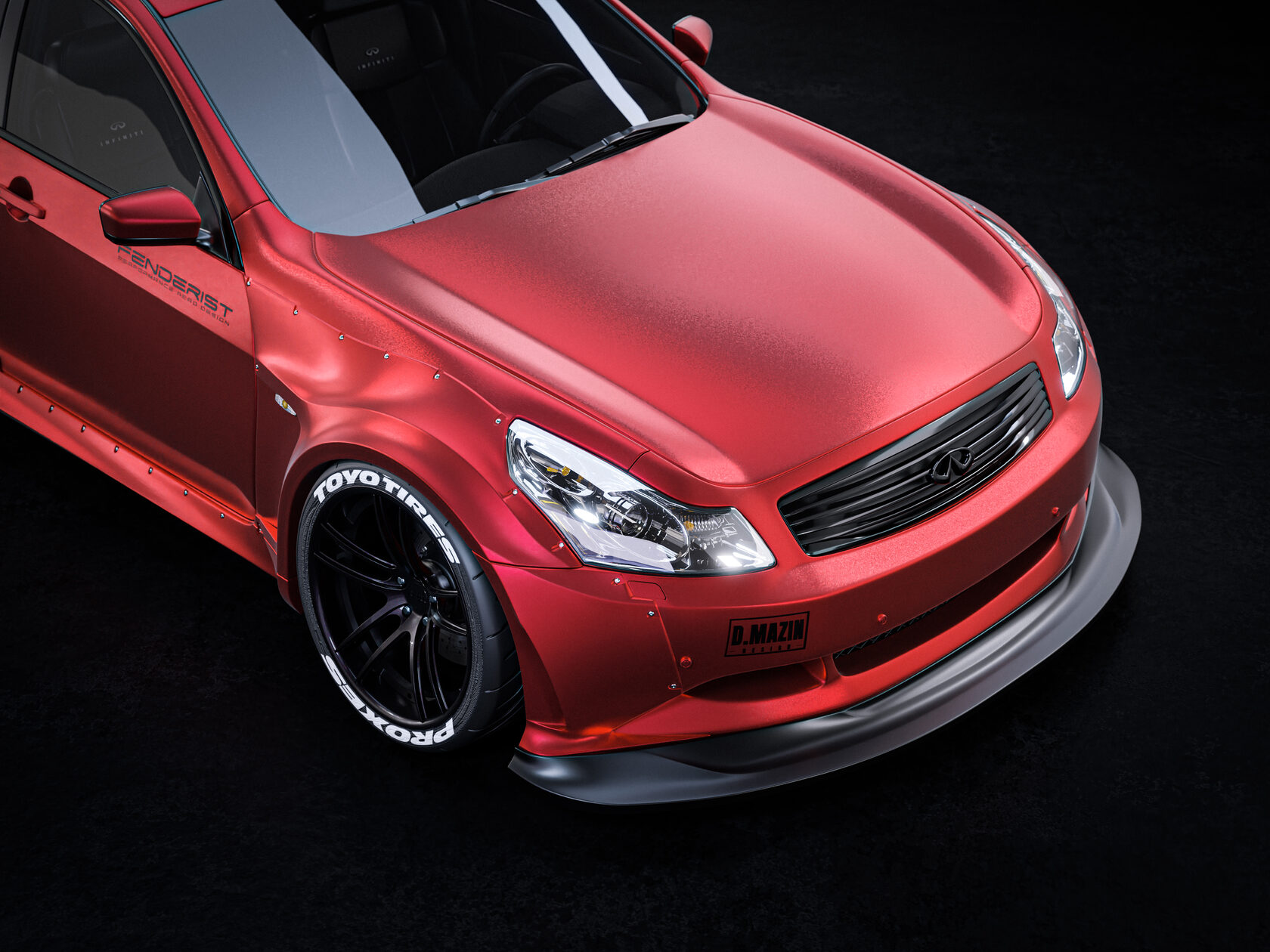 FENDERIST SPEC S Full Set / WIDE BODY KIT INFINITI G37 / NISSAN SKYLINE ...