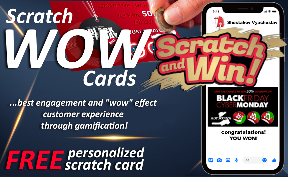 WOW Scratch Cards by DigitalAces - ManyChat Apps
