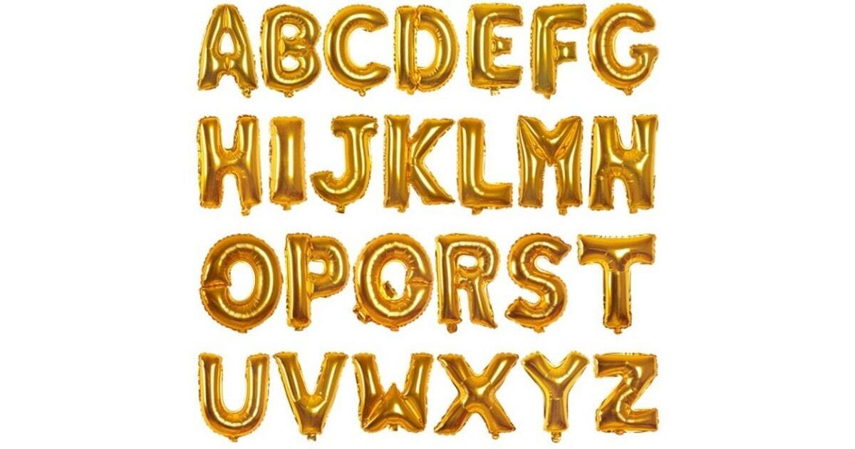 Шары буквы фольгированные