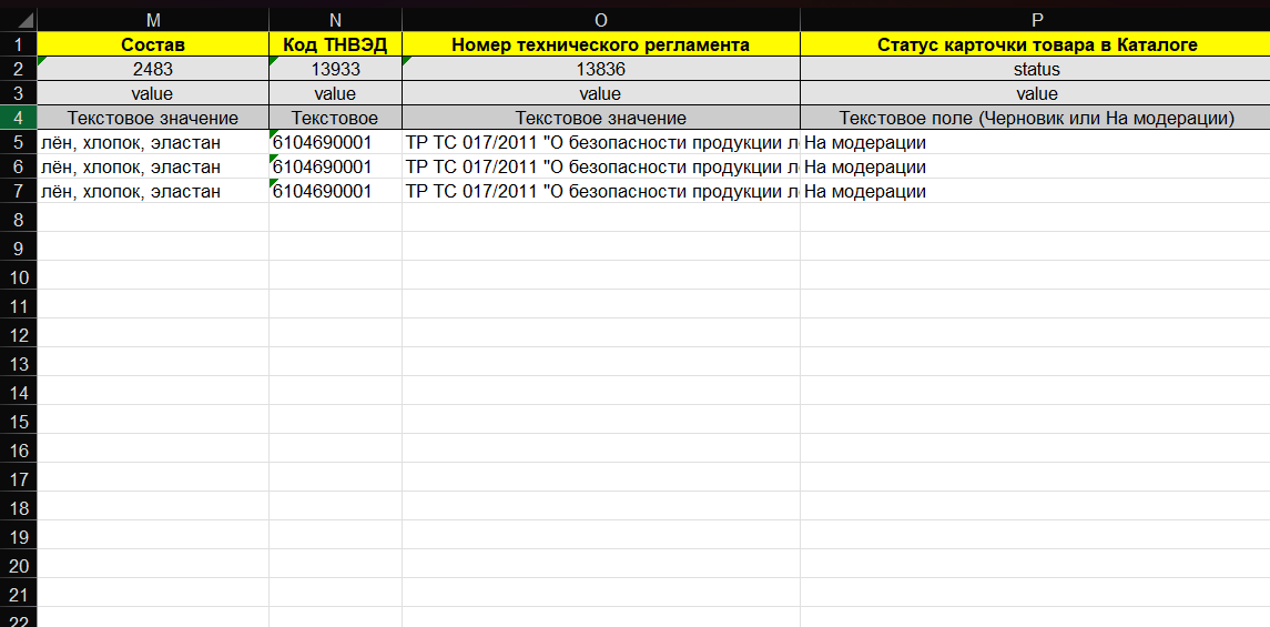 Создание карточки товара в Национальном каталоге | Cloudmark.cc