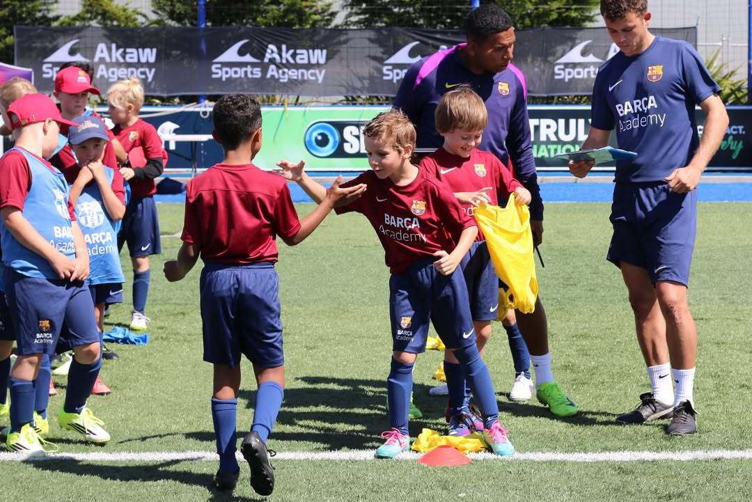Barca Academy arrive at United Sports Centre