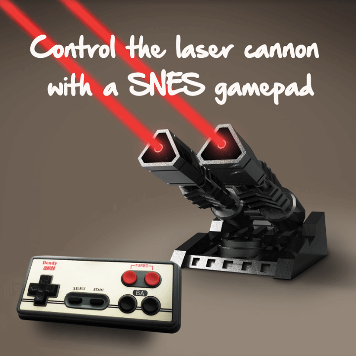 Electronic prop for escape room laser cannon. Escape room props