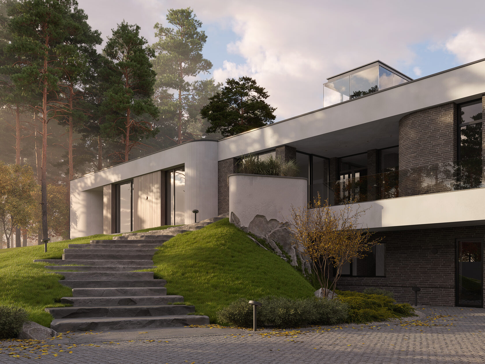 Дом на геопластике