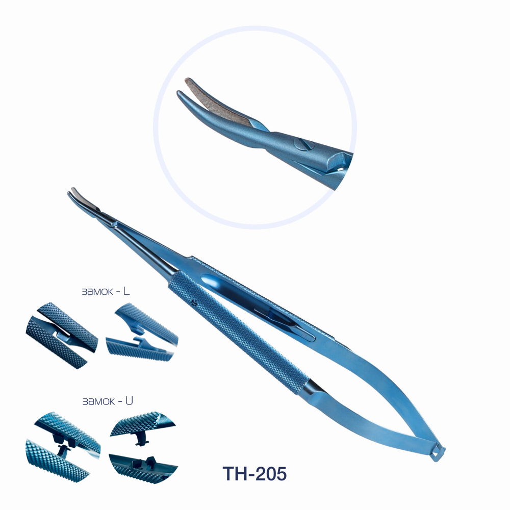 Иглодержатель микрохирургический TH-205 (U) универсальный замок (для ...