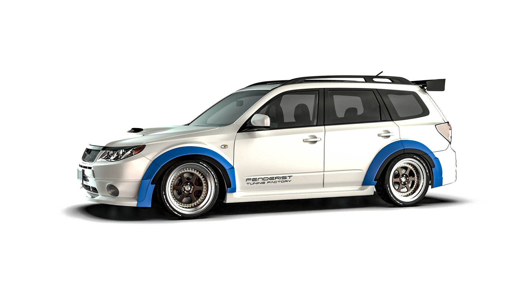 Fender Flares Set vs Lips / WIDE BODY KIT SUBARU FORESTER SH 07-14