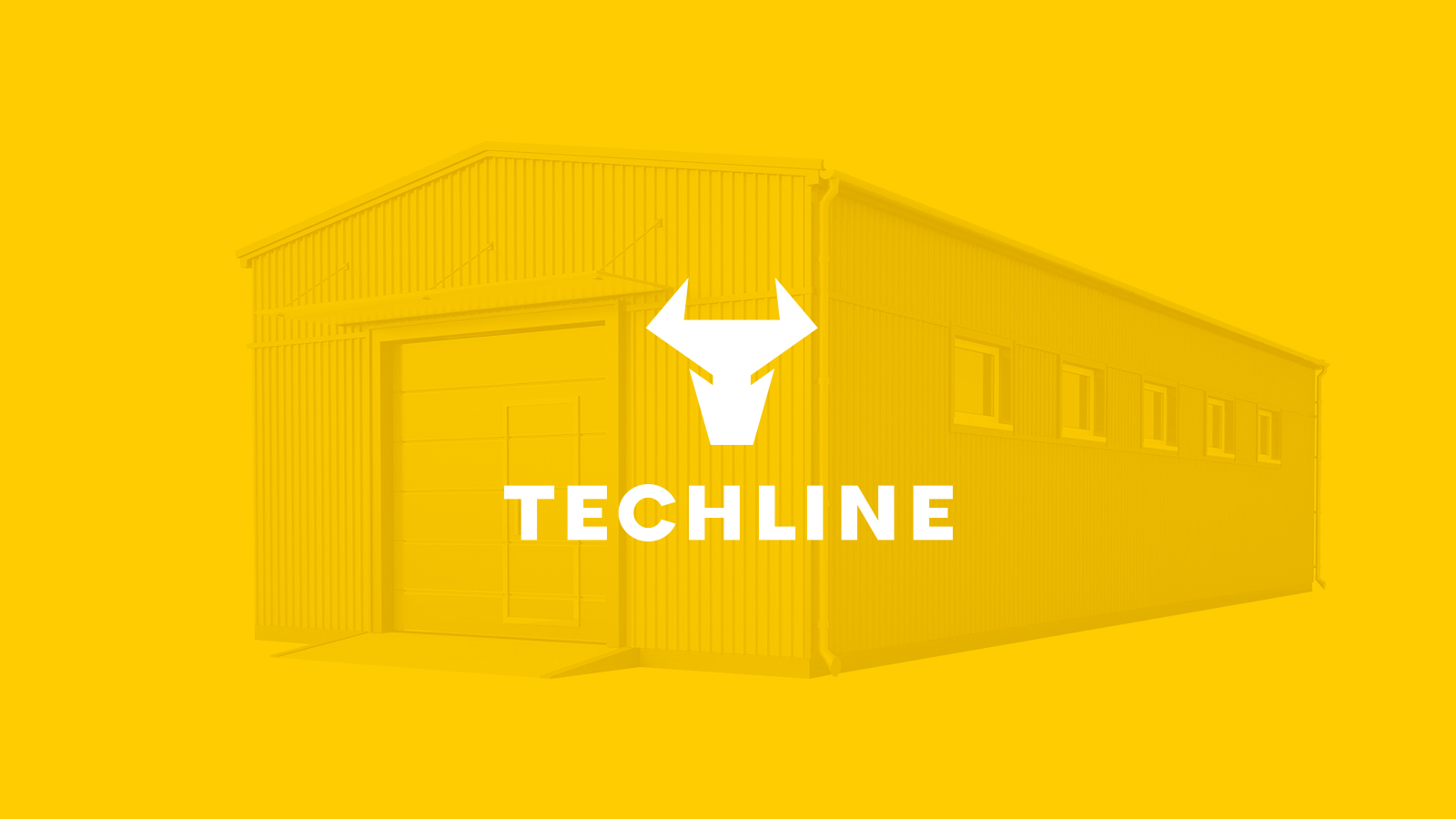 Создание логотипа строительной компании TECHLINE
