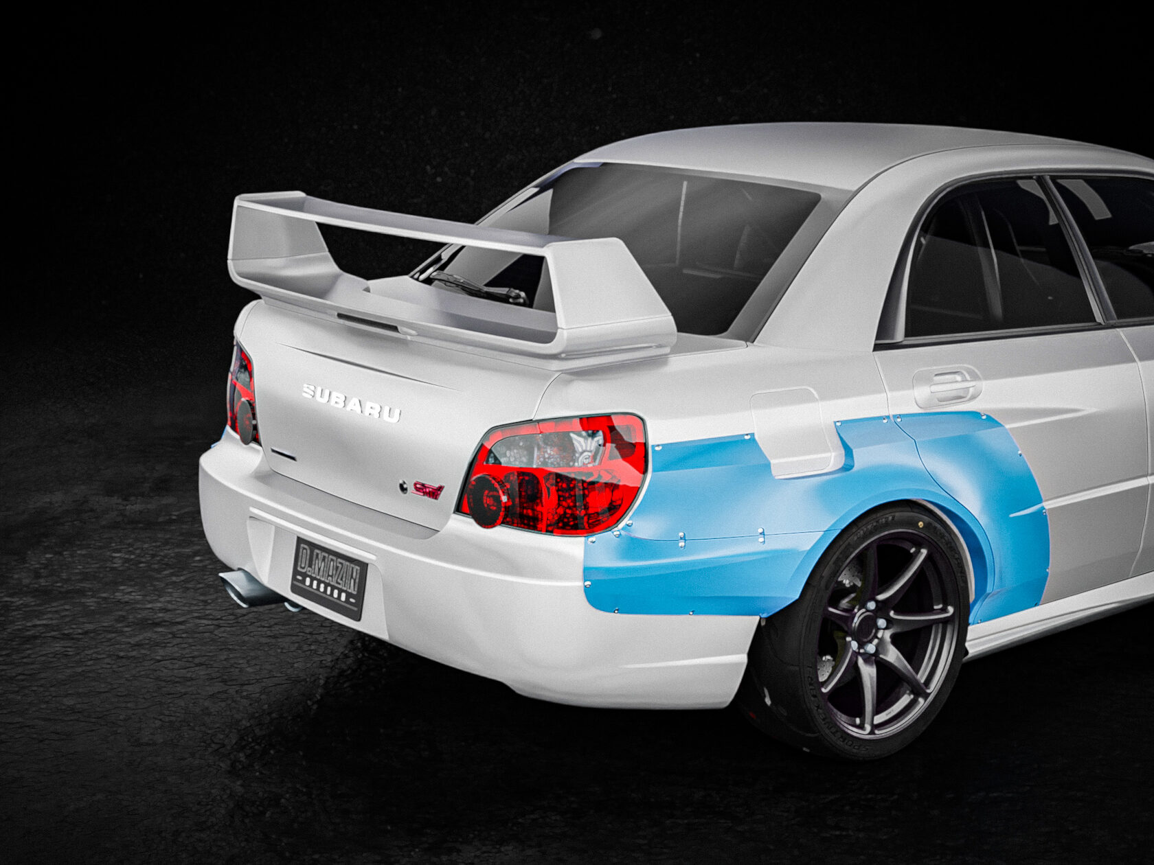 FENDERIST SPEC S Fender Flares Set / Wide Body Kit SUBARU IMPREZA WRX ...