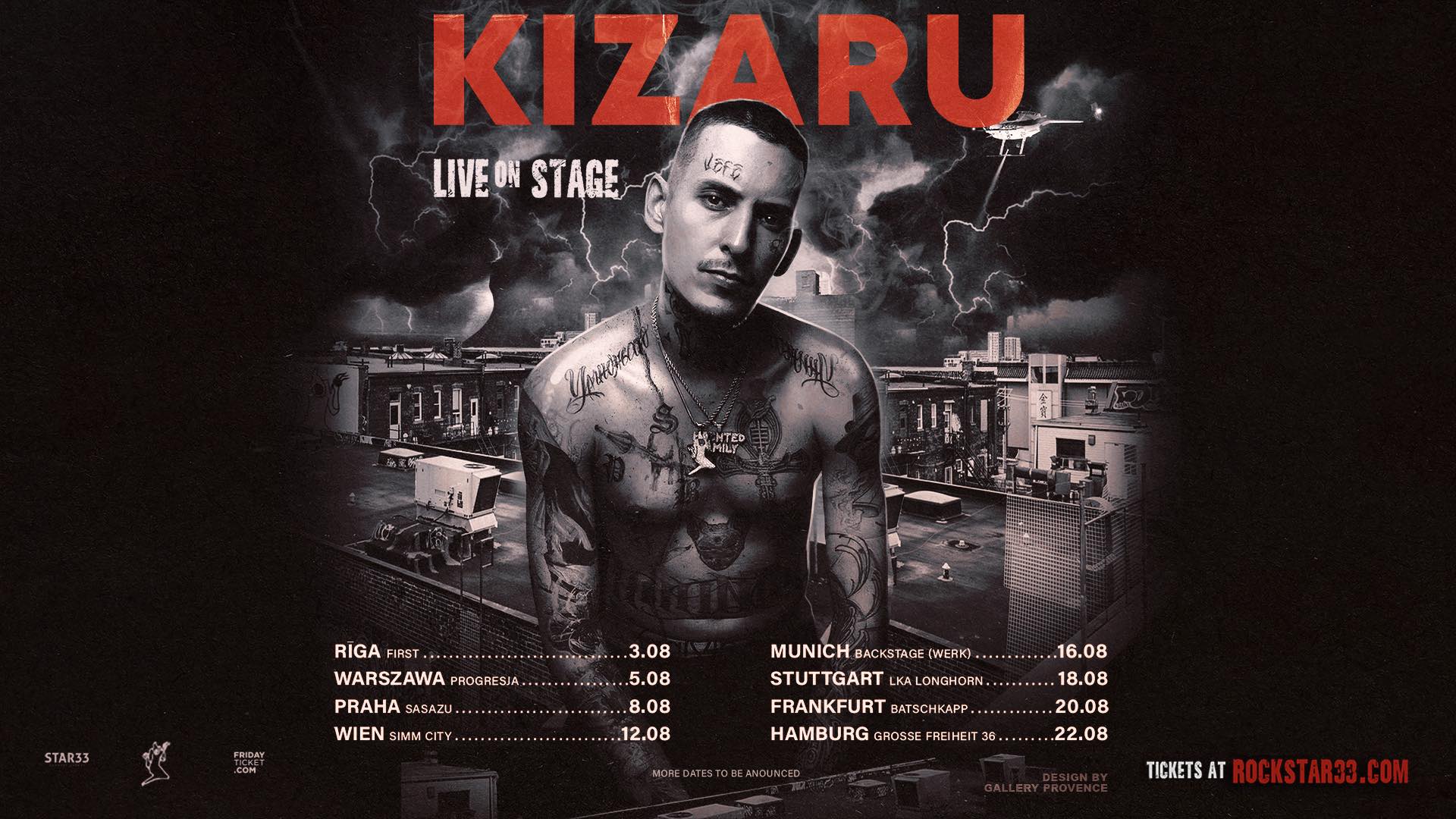KIZARU. Live on stage. European Tour I