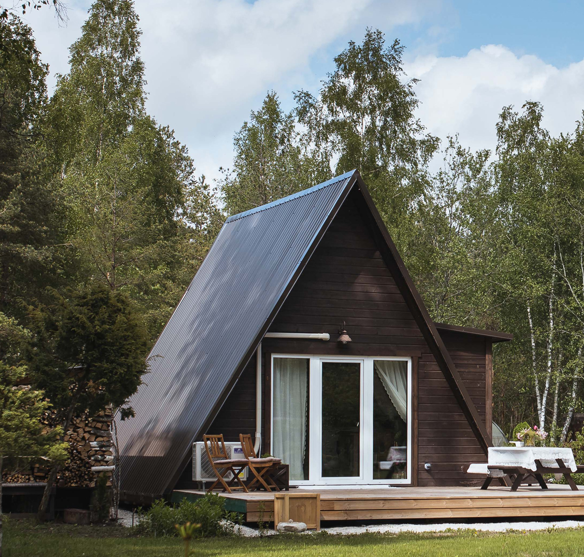 Duo 75 - Menší áčkové rodinné dřevostavby Avrame