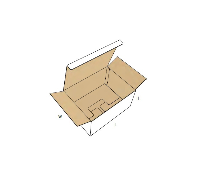 Коробка трехклапанная FEFCO 0215 со складным дном
