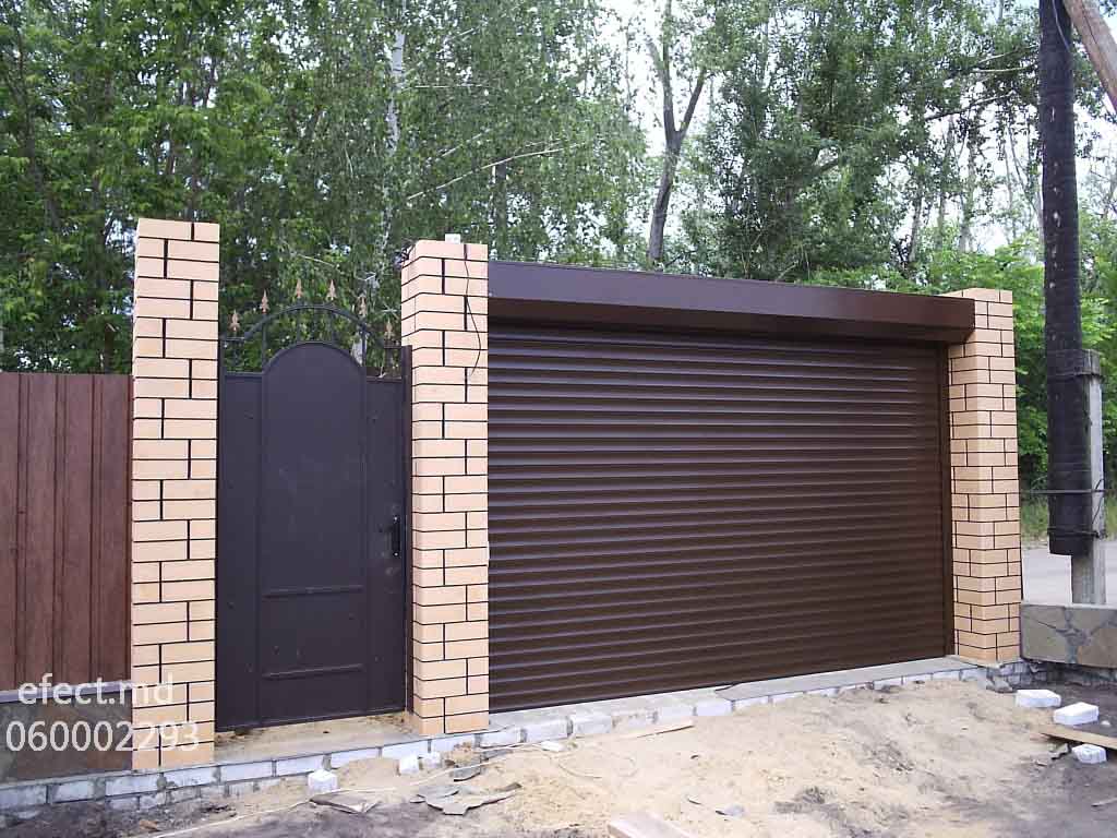 Porți rolete automatice la intrare în curte, poze. Fabrica de porți și ...