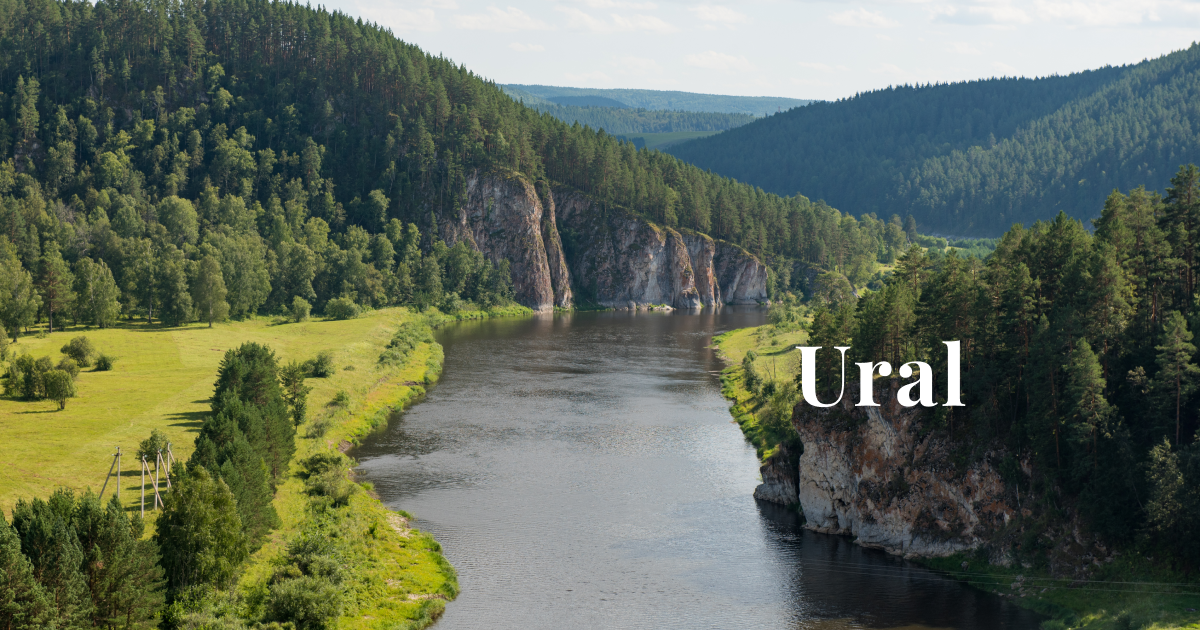 Uralgebirge. Reisen zur natürlichen Grenze zwischen Europa und Asien.