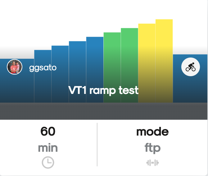 VT1 ramp test