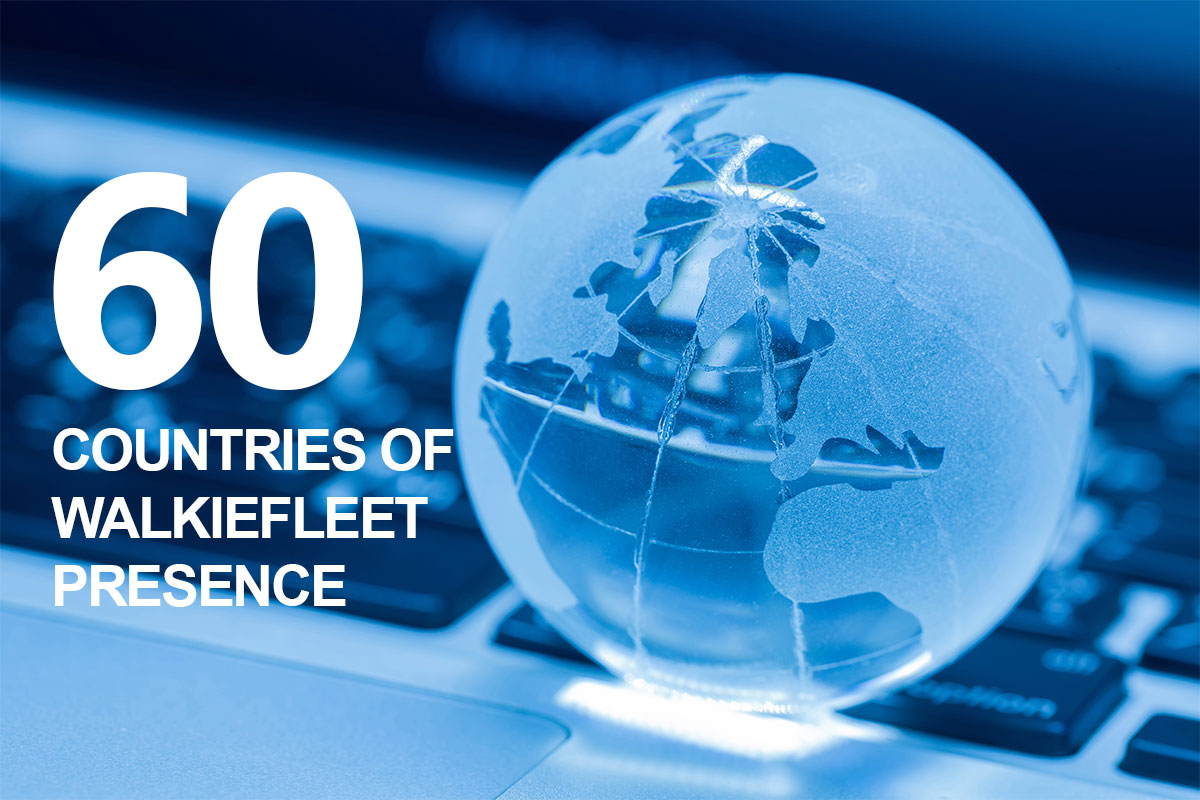 60 Countries of WalkieFleet Presence
