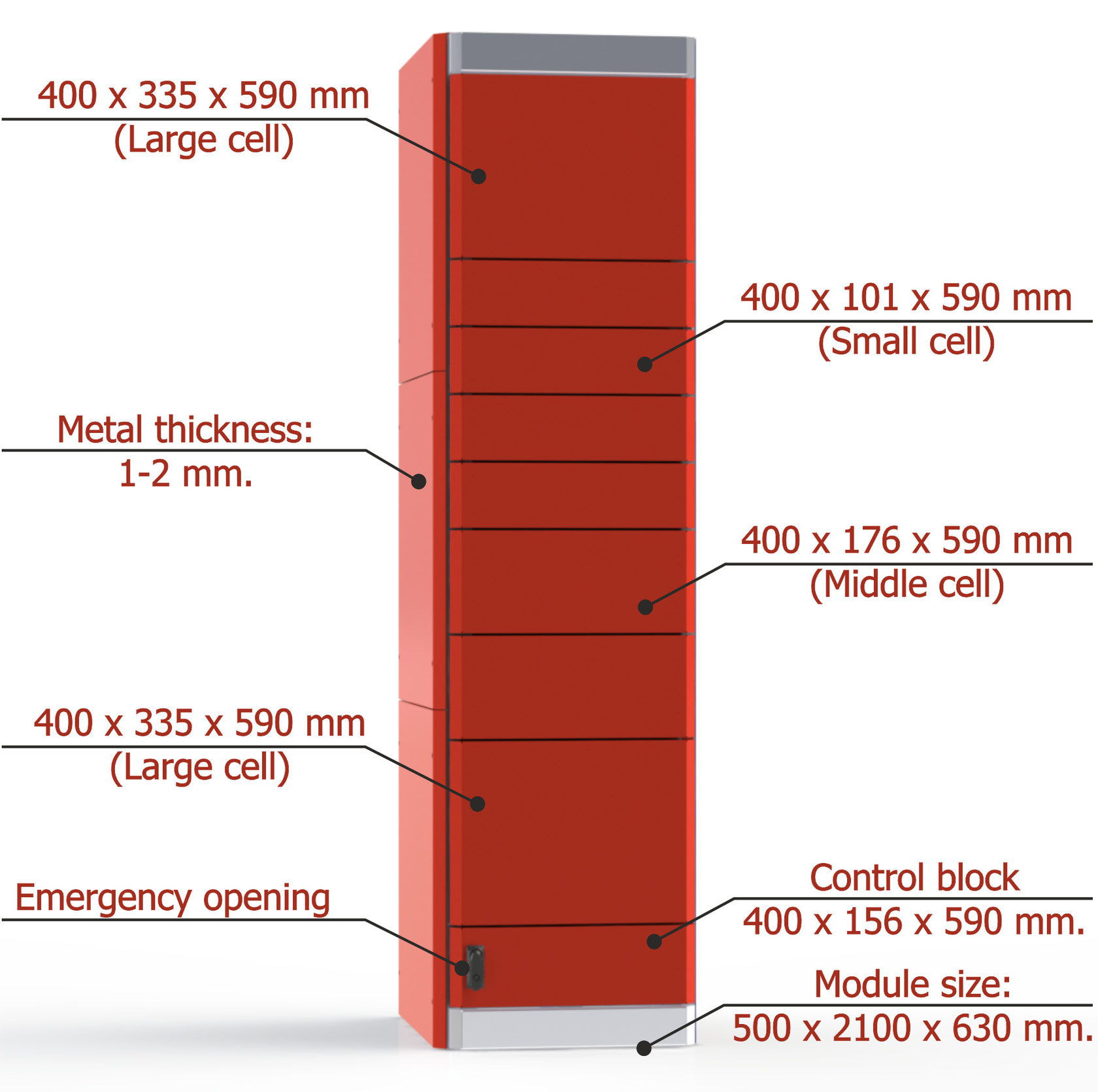 Order Smart parcel lockers - pickup stations - smart parcel box ⏩ MVK MASH