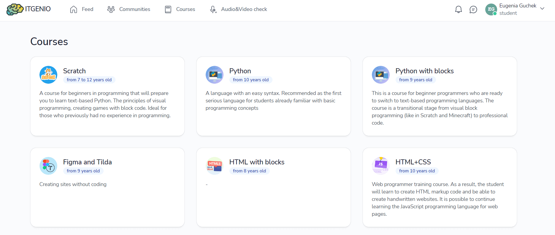 Online Coding School for Kids: ITGENIO