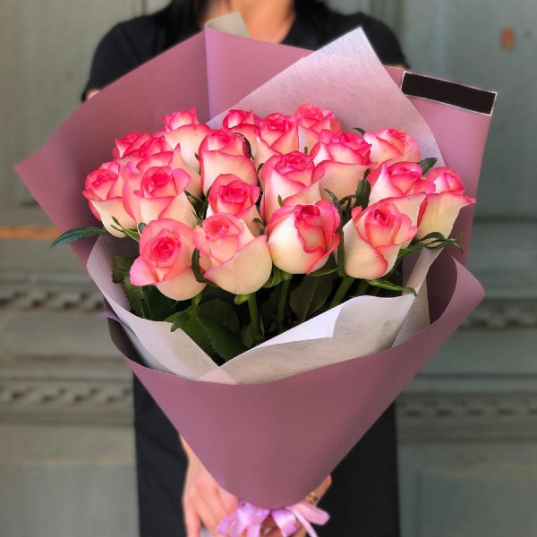 Букет 21 роза Джумилия - купить в Алматы | Оранж