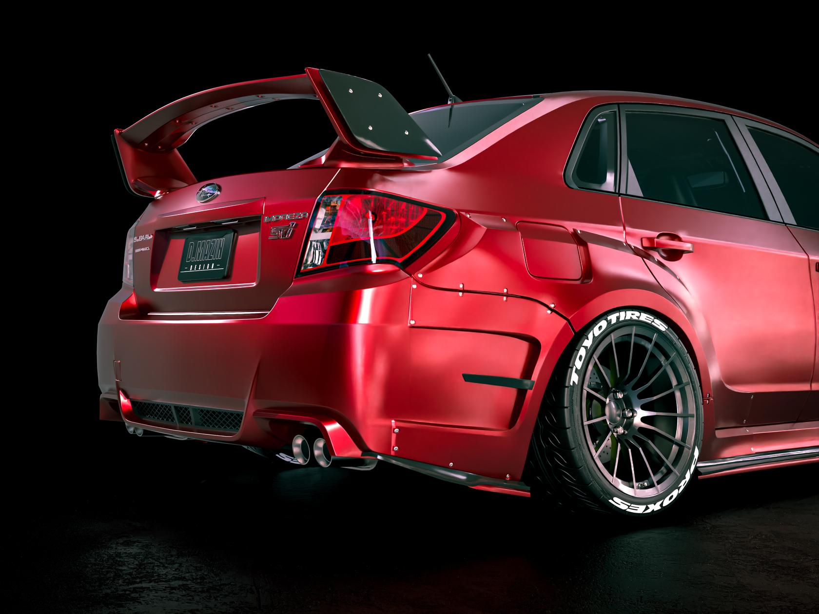 Full Fender Flares Set / WIDE BODY KIT SUBARU IMPREZA WRX STI GVB/GVF 07-14