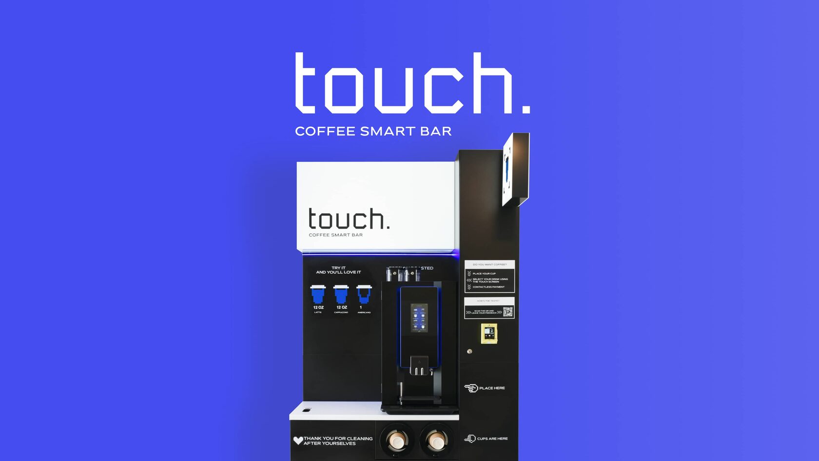 "Touch Coffee" fully automated self-service coffee bar