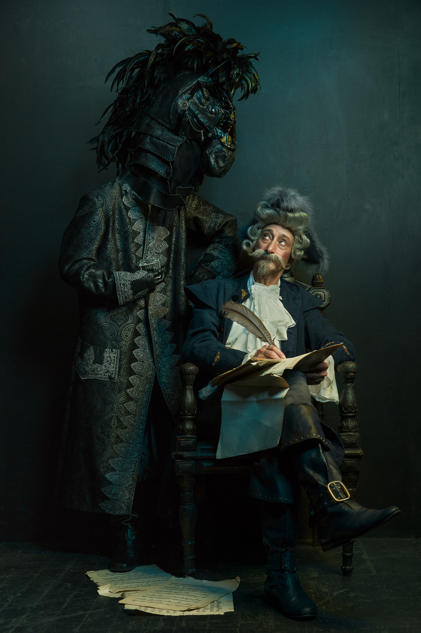 Andrei Kovalev: Baron Munchausen key visuals for the Fomenko Theatre