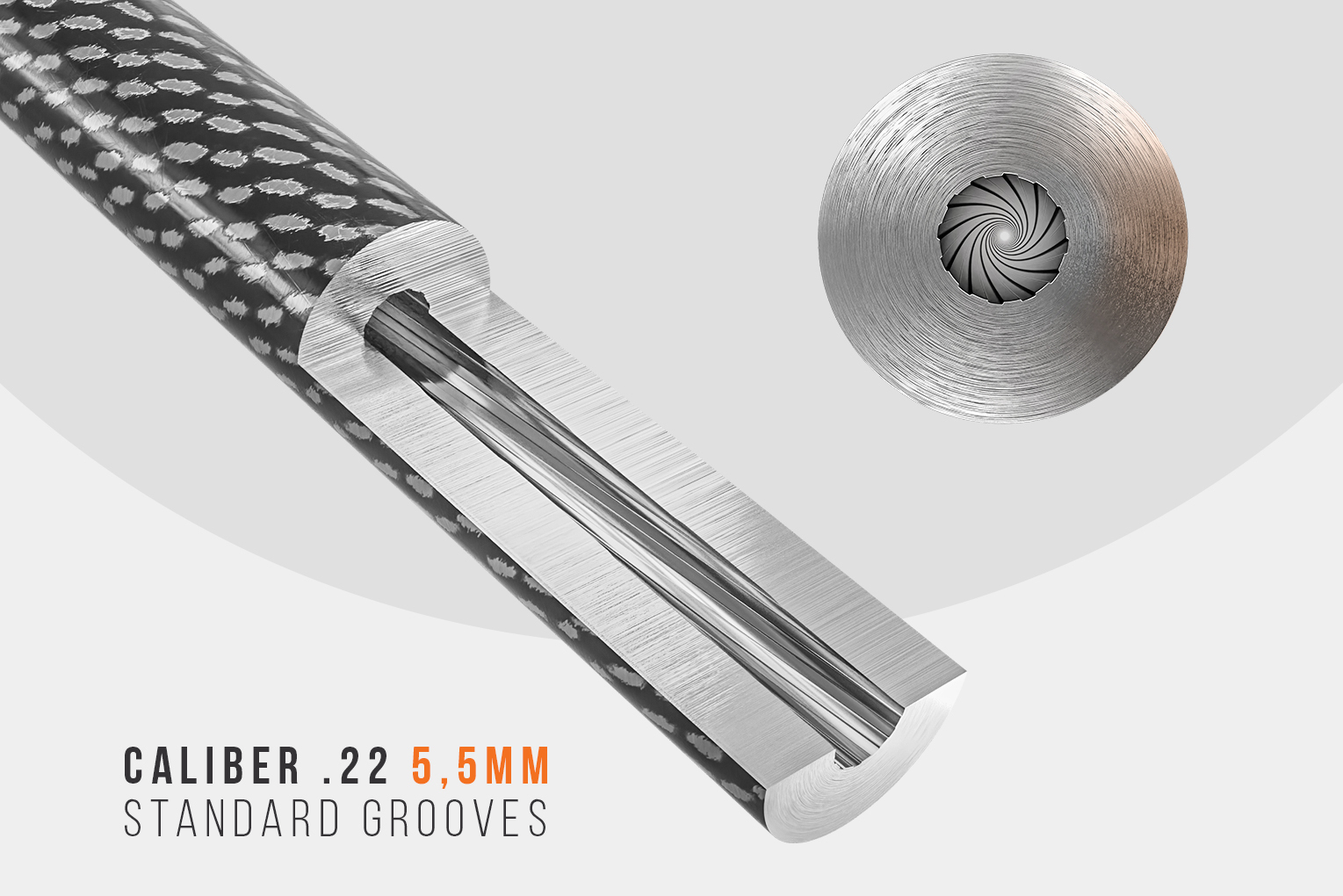 Barrel blank cal. .22 (5,5mm) standard