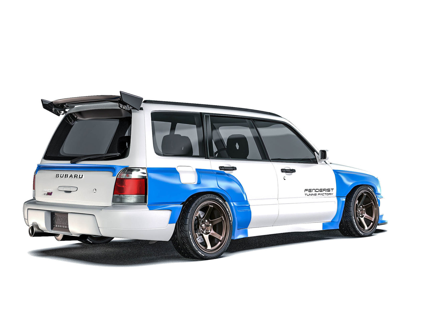 FENDERIST SPEC S Fender Flares Set / WIDE BODY KIT SUBARU FORESTER SF5 ...
