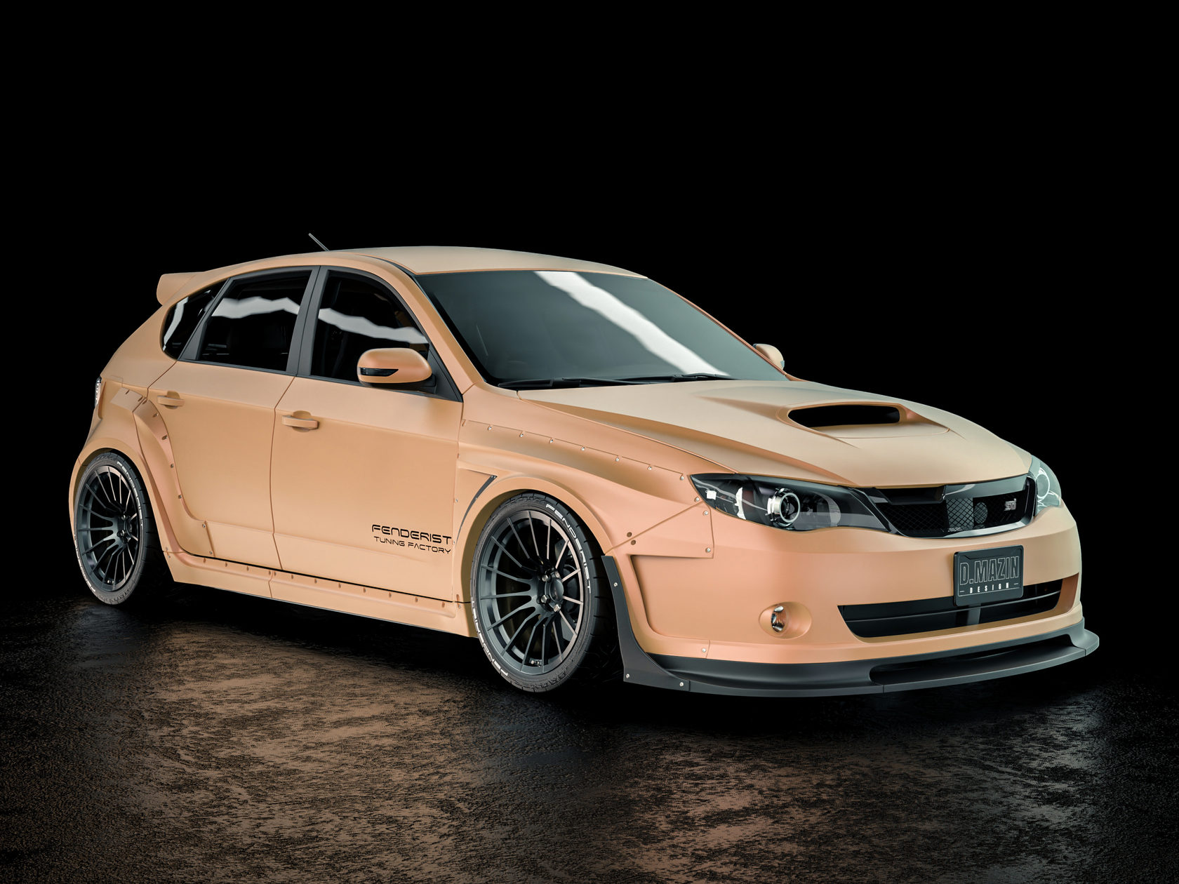 FENDERIST SPEC S BUMPER CANNARDS SUBARU IMPREZA GT/WRX GH 07-12