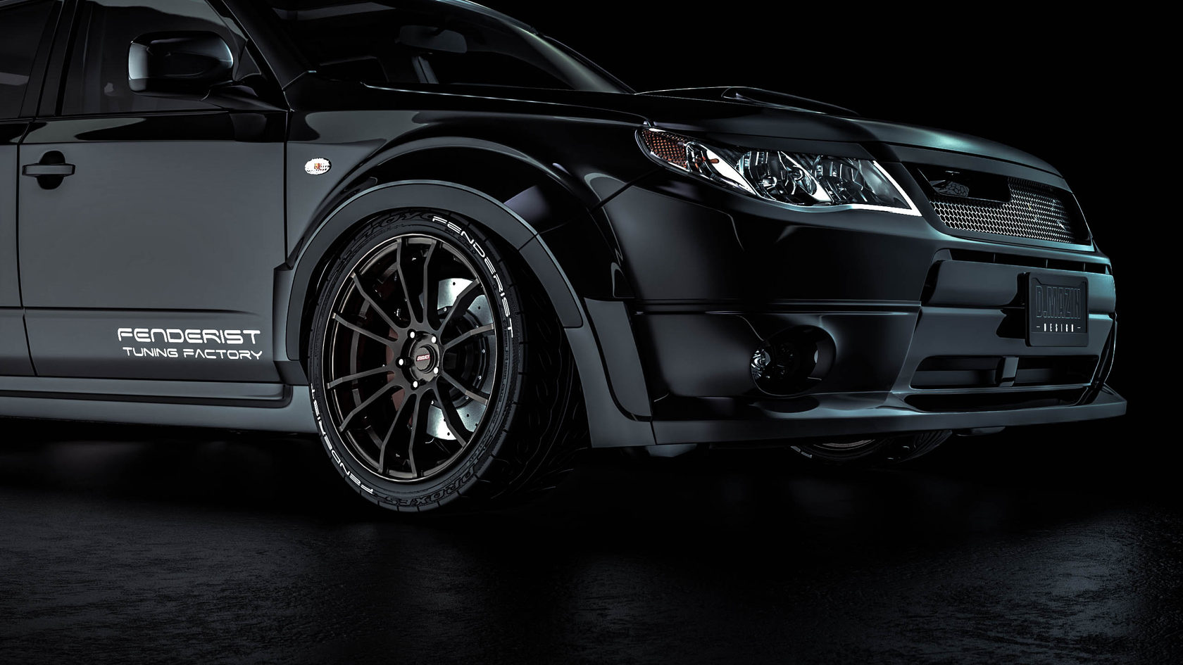 FENDERIST SPEC S Fender Flares Set vs Lips / WIDE BODY KIT SUBARU ...