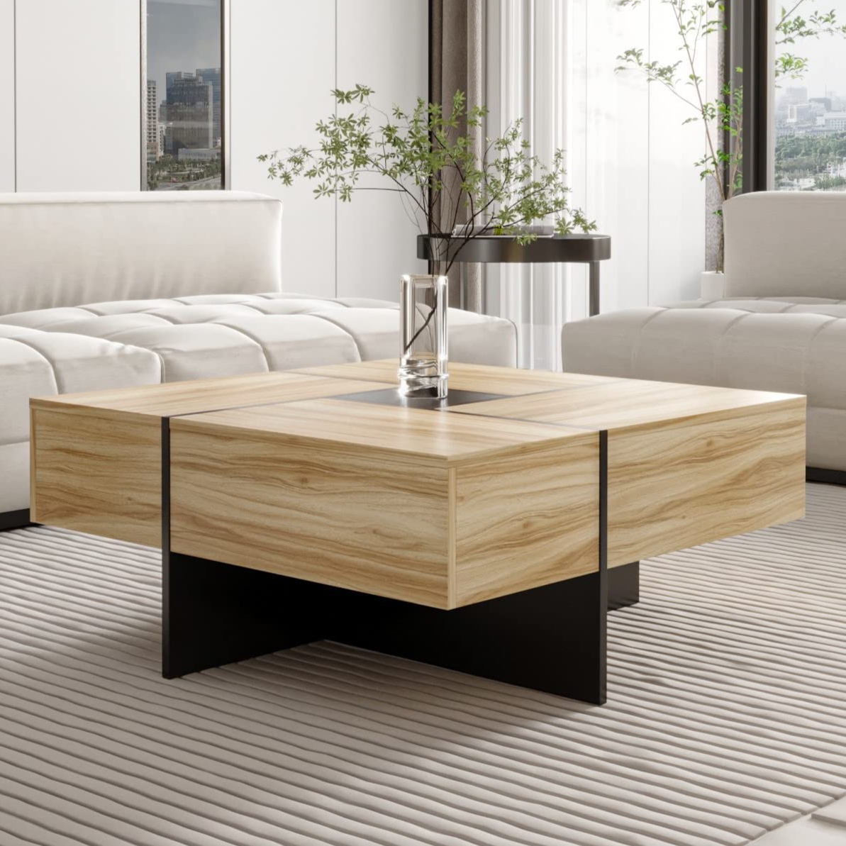29 Modern Square Coffee Tables to Complete Your Living Room