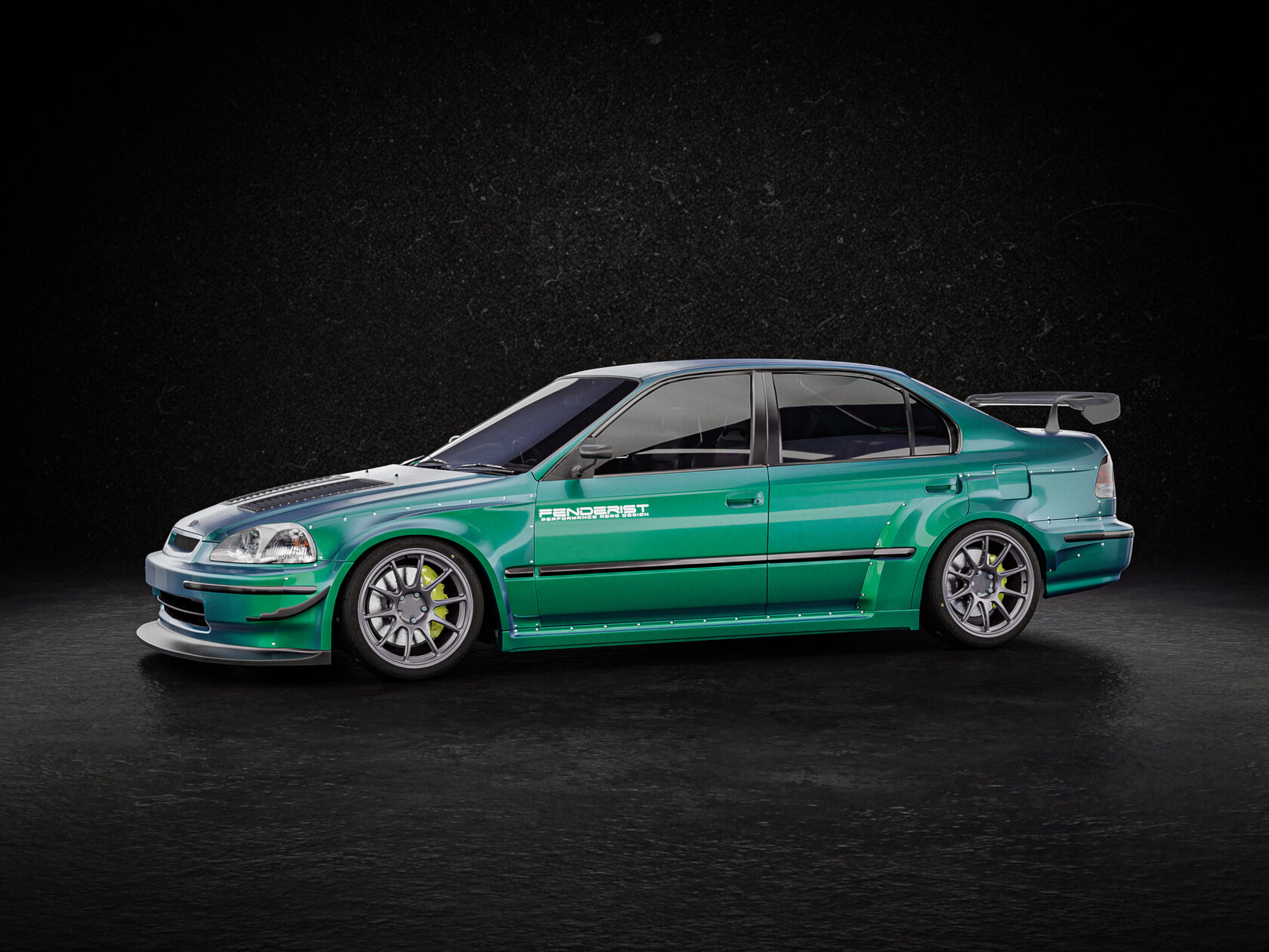 SPEC S Front lip spoiler Honda Civic SEDAN 96-98