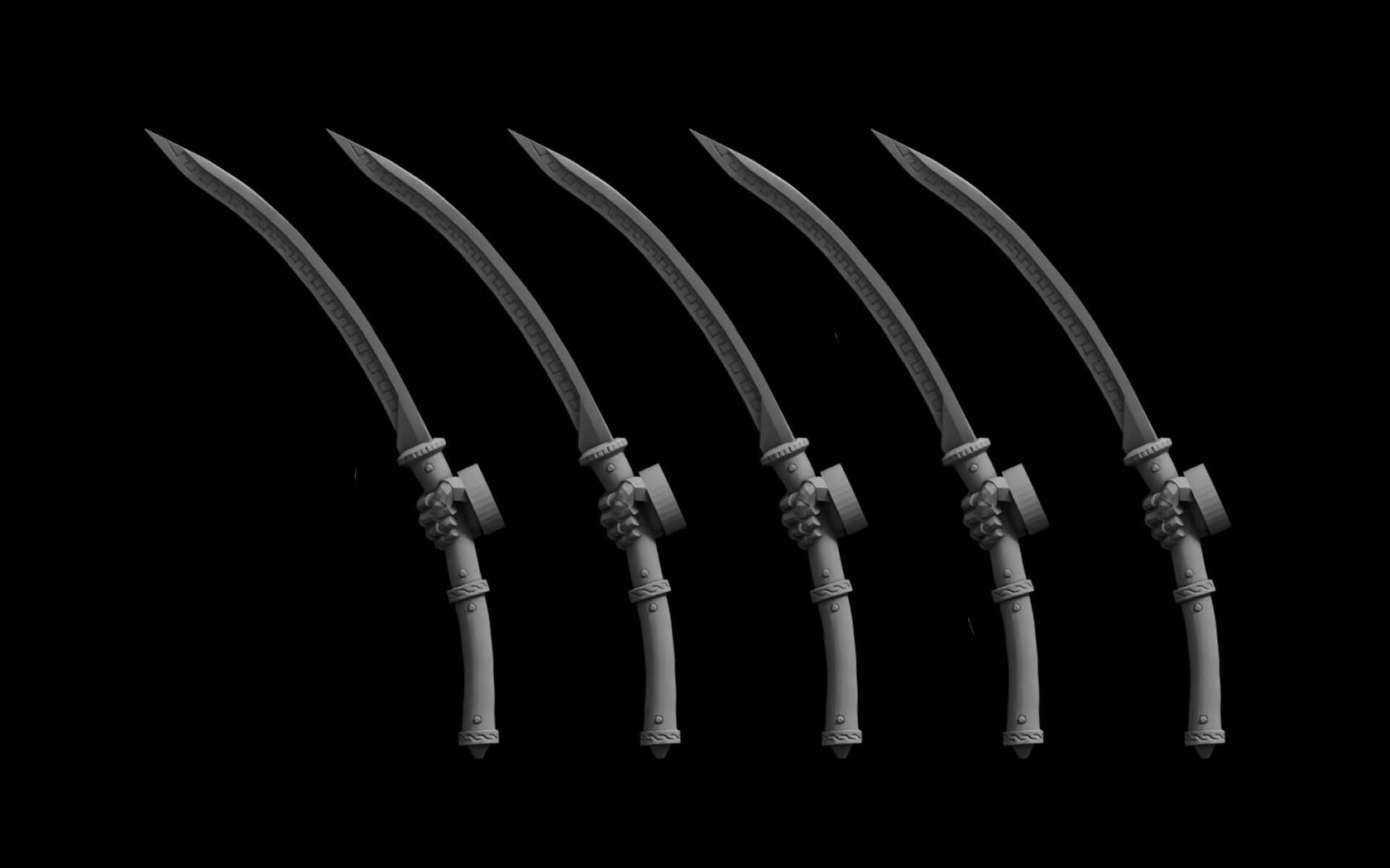 Sword set Rhomphaia (RIGHT HANDS)