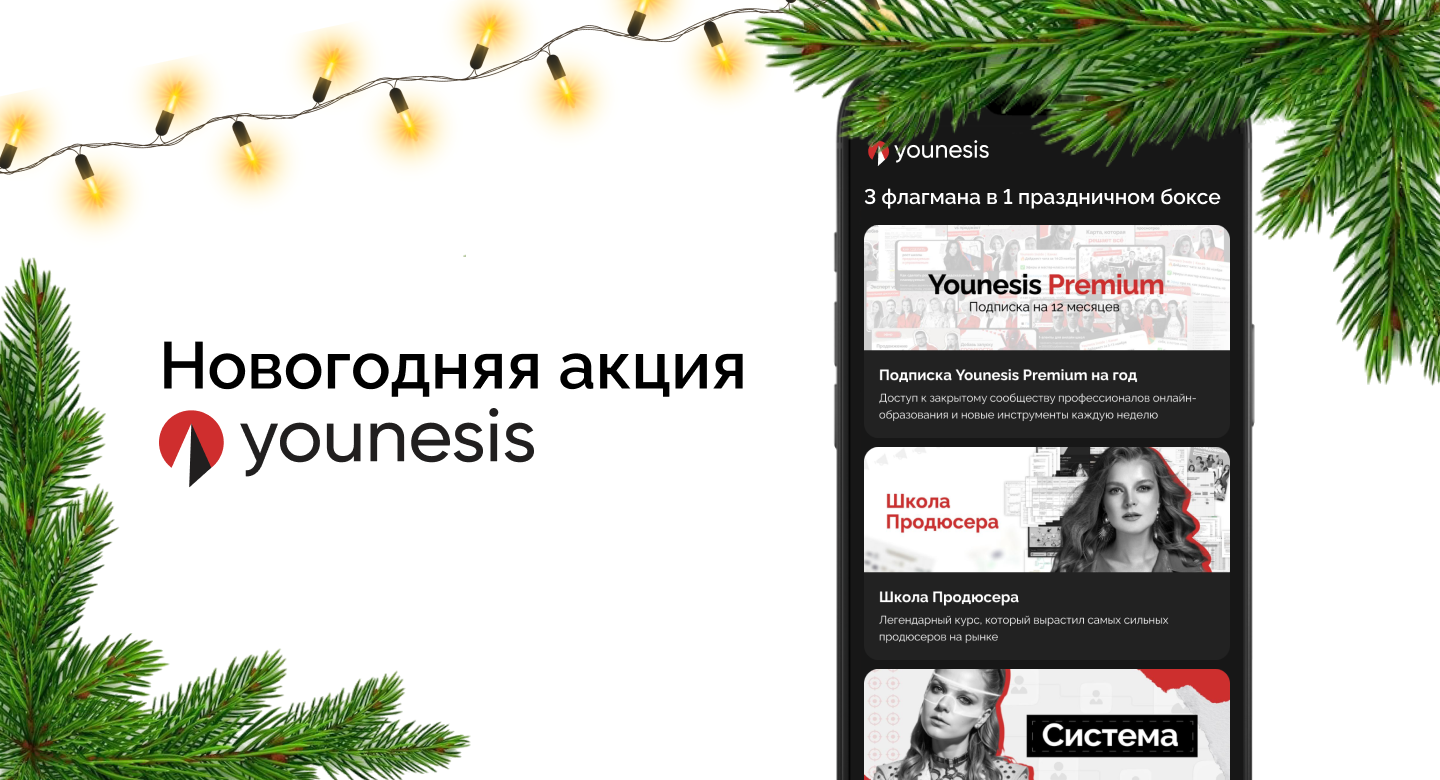 Новогодняя акция Younesis
