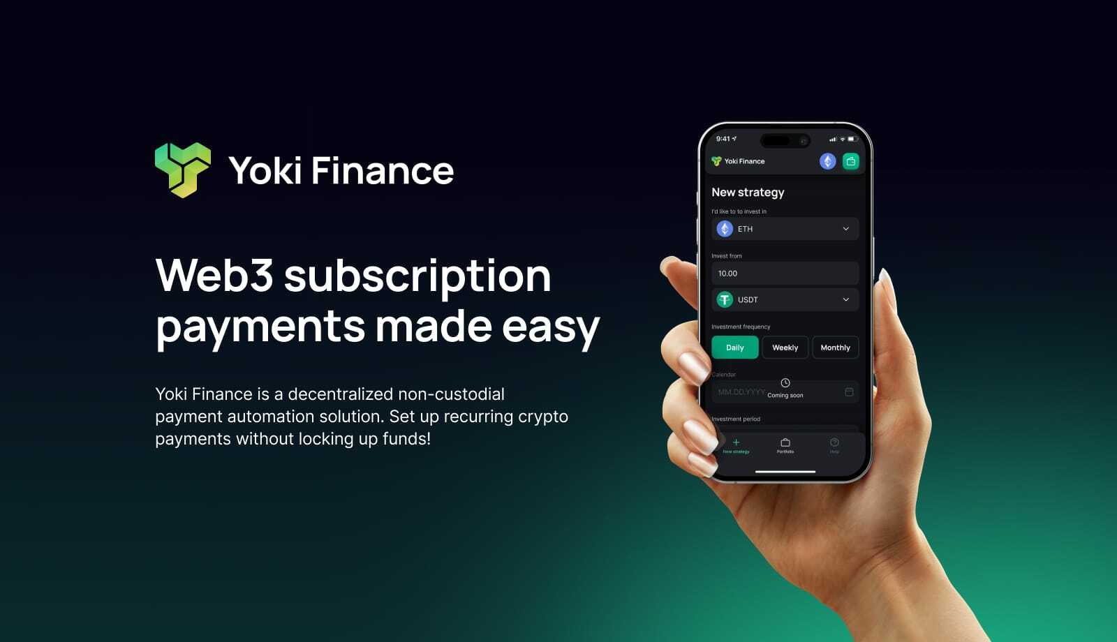 Web3 Subscription payments | Yoki Finance