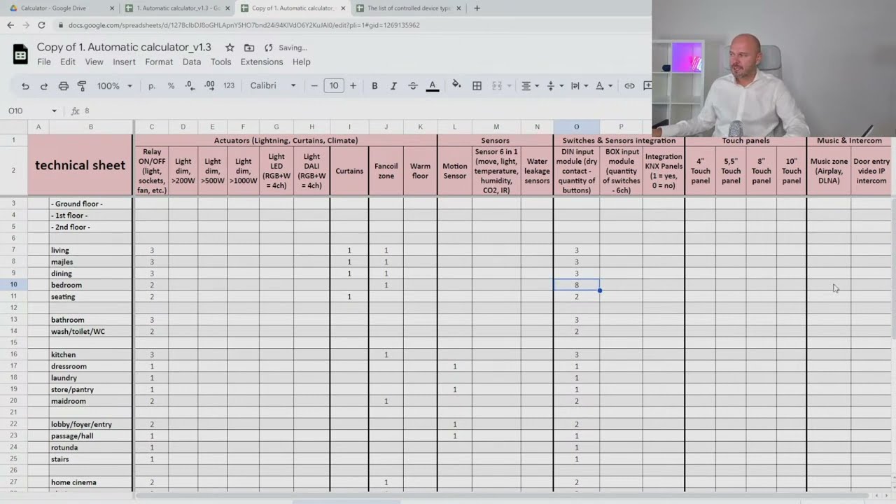 Larnitech home automation BOQ calculations. How to avoid potential problems