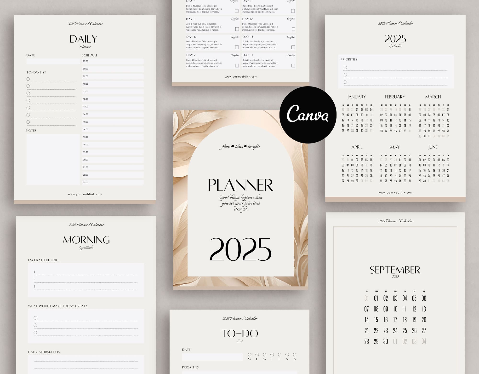Canva Planner & 2025 Calendar kit
