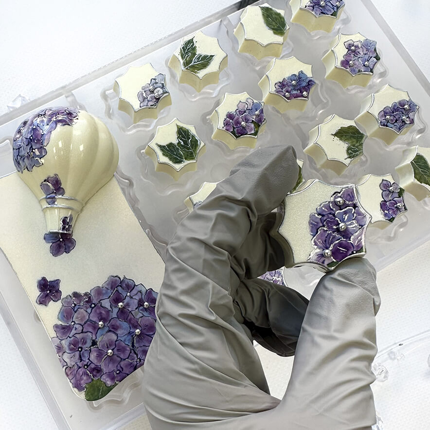 Online course - Fine painting of chocolate moulds - VHV Fine art chocolate