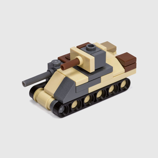 LEGO мини самоделка: Танк M3 Grant