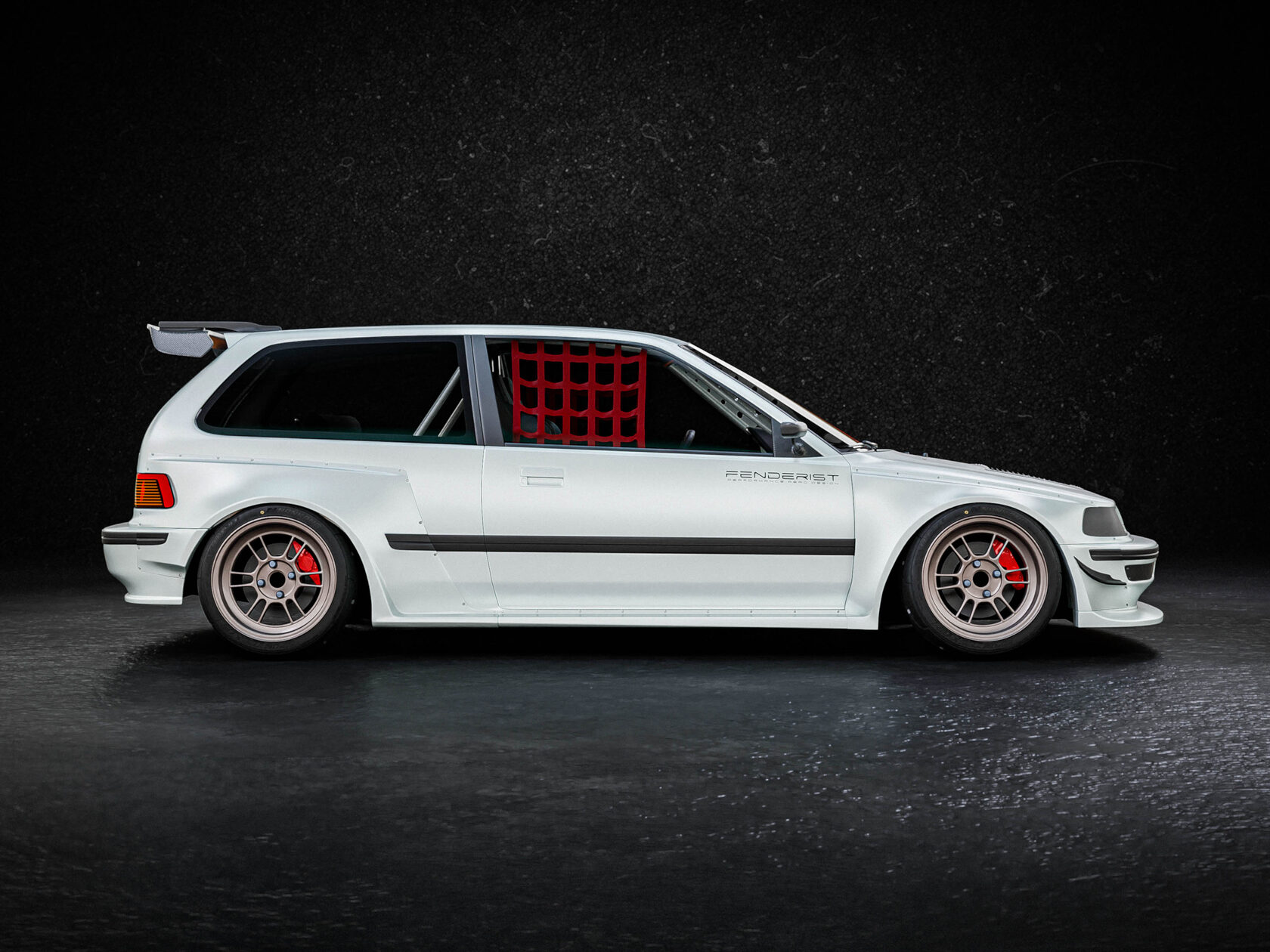 FENDERIST SPEC S Fender Flares Set / WIDE BODY KIT HONDA CIVIC EF 1987-1991