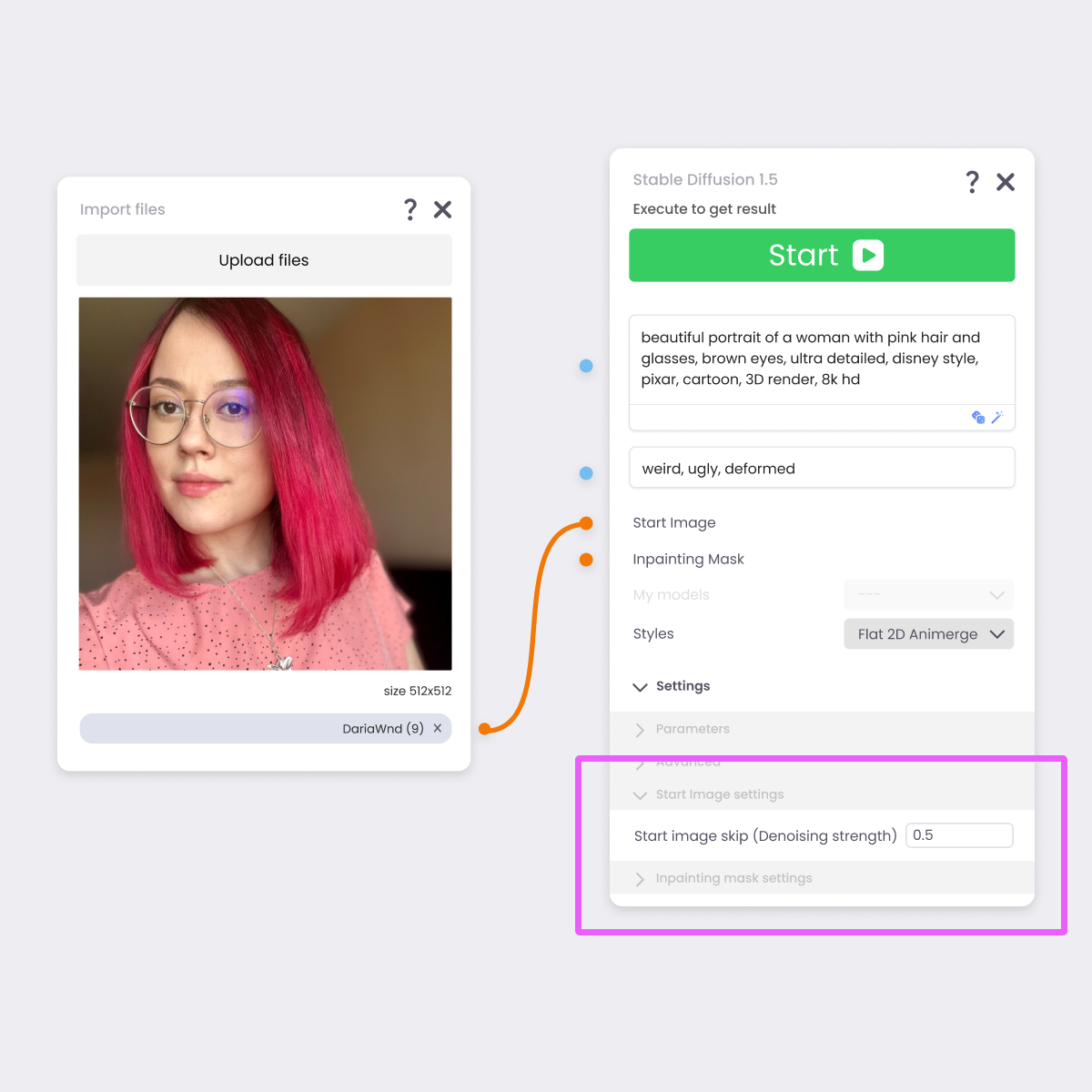 Stable Diffusion (image2image)