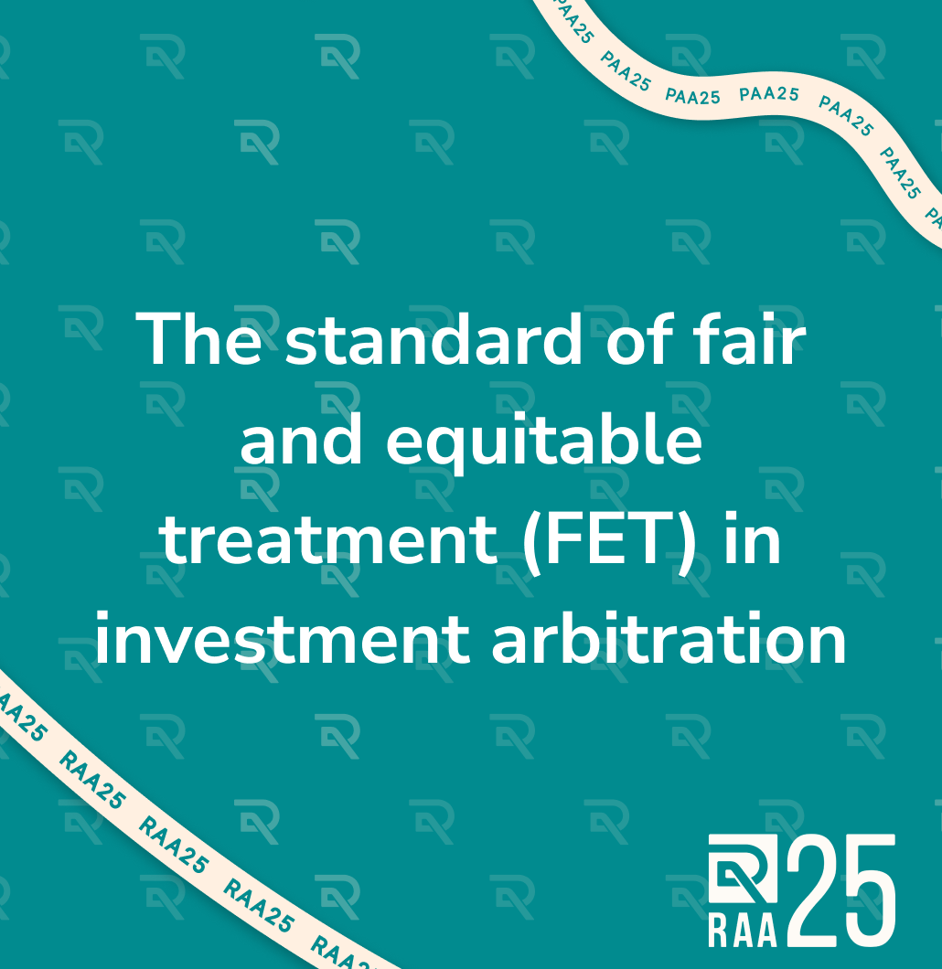 The standard of fair and equitable treatment (FET) in investment ...