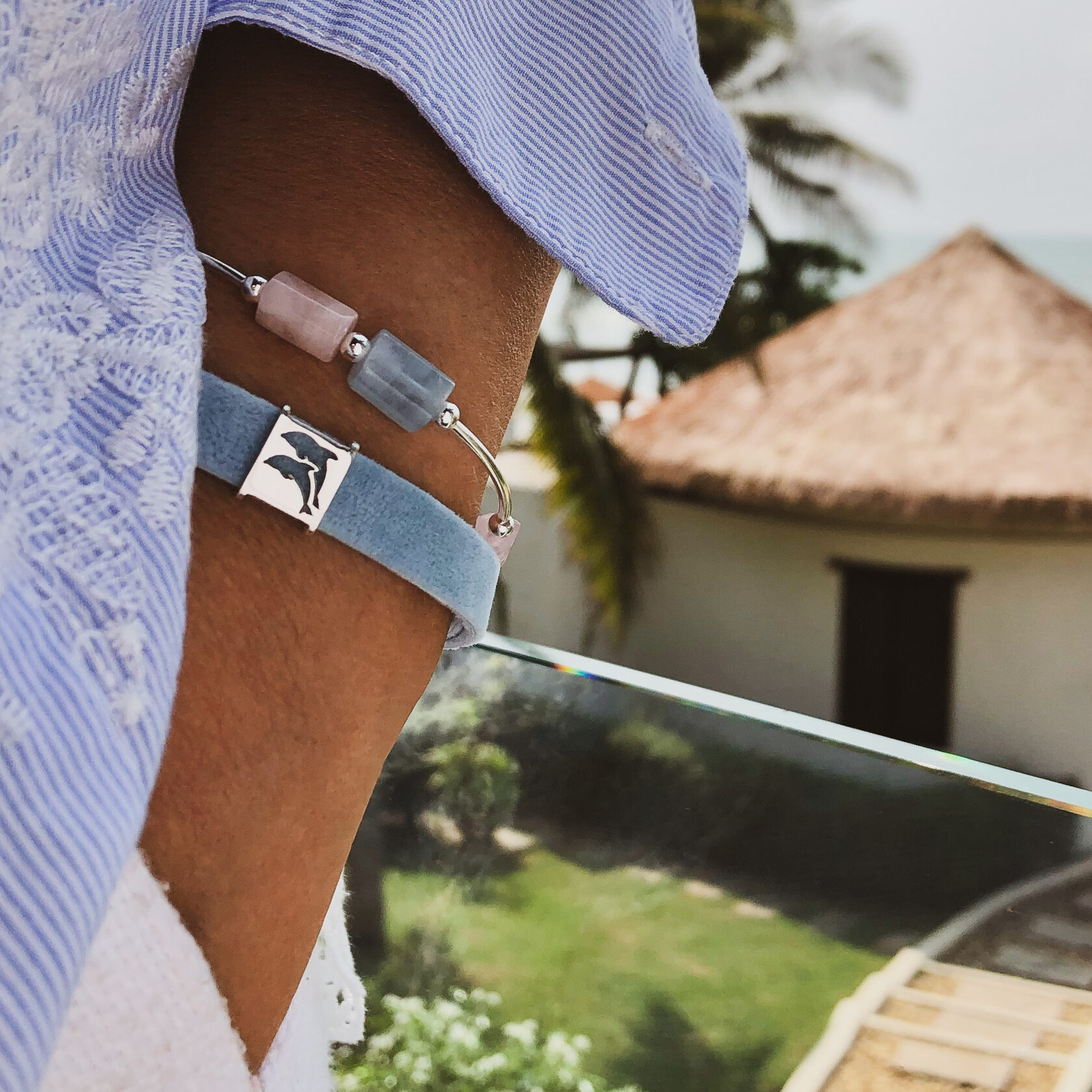 Выбрать браслет-основу - кожа или бархат? | tomaa