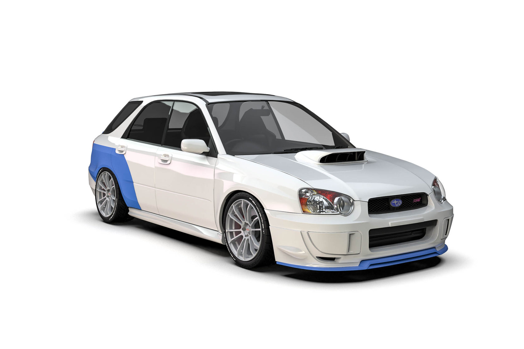 Rear Fender Flares Set for STI front SUBARU IMPREZA WAGON (WRX/WRX STI ...