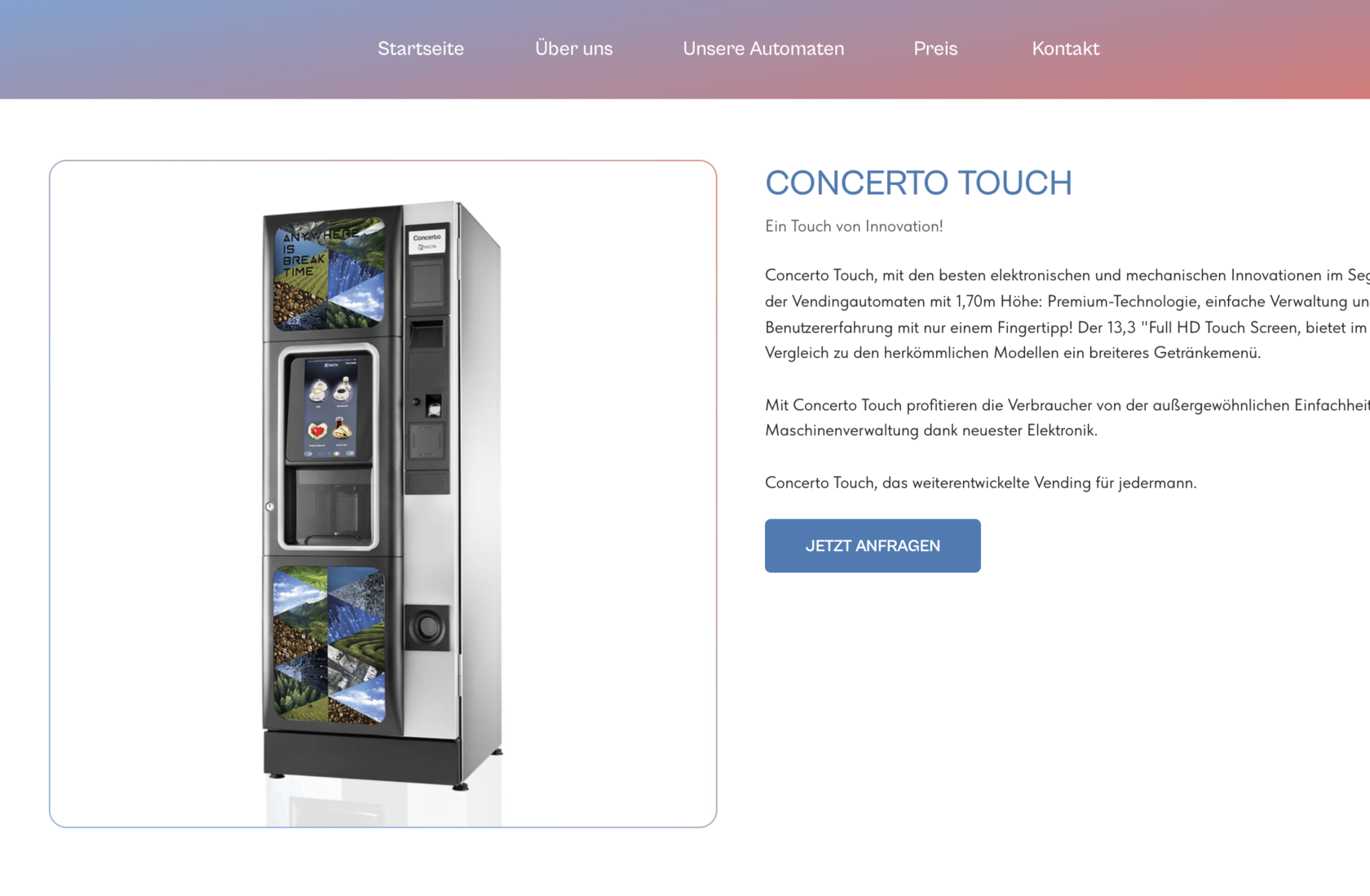 Concerto Touch Vending Machine | AMAZING SNACKS